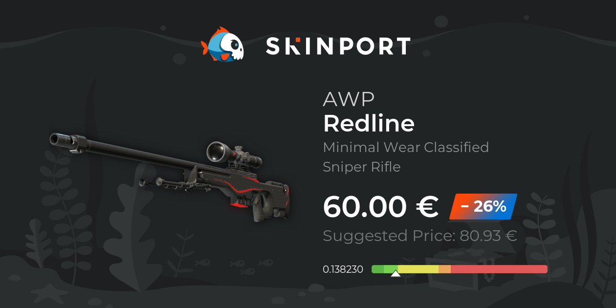 AWP | Redline (Minimal Wear) - Counter-Strike 2 - Skinport