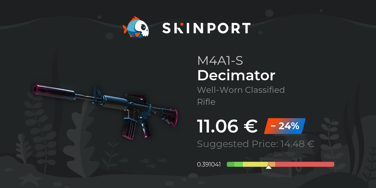 M4A1-S | Decimator (Well-Worn) - Counter-Strike 2 - Skinport
