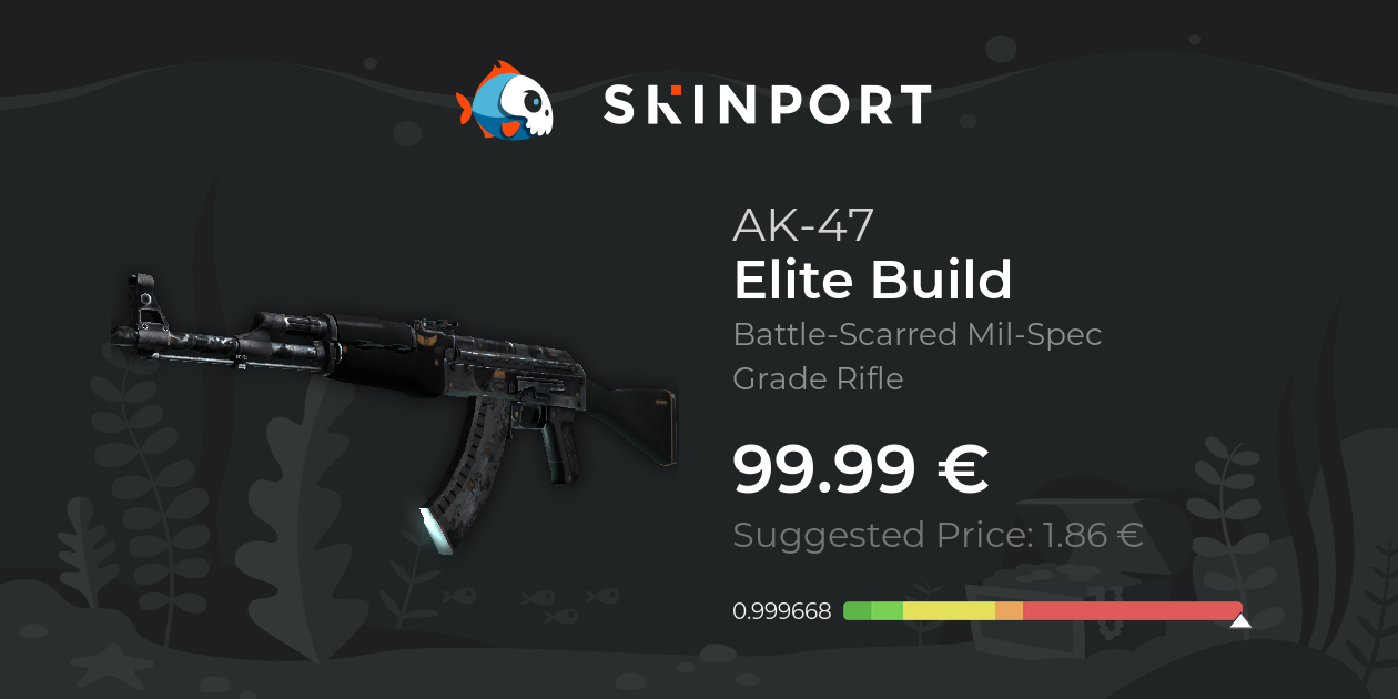 AK-47 | Elite Build (Battle-Scarred) - Counter-Strike 2 - Skinport
