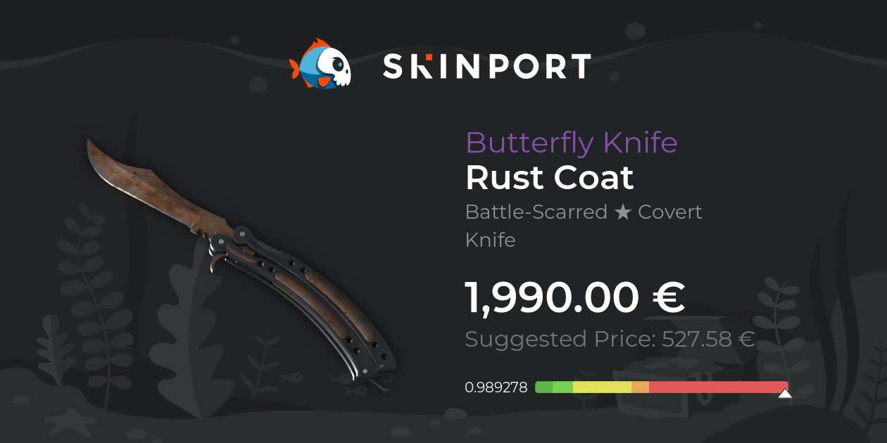 Butterfly Knife | Rust Coat (Battle-Scarred) - Counter-Strike 2 - Skinport
