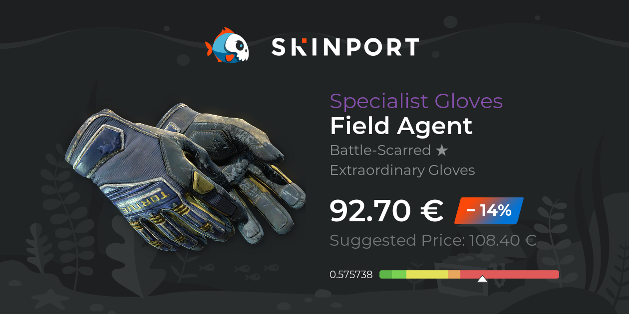 Specialist Gloves | Field Agent (Battle-Scarred) - Counter-Strike 2 ...