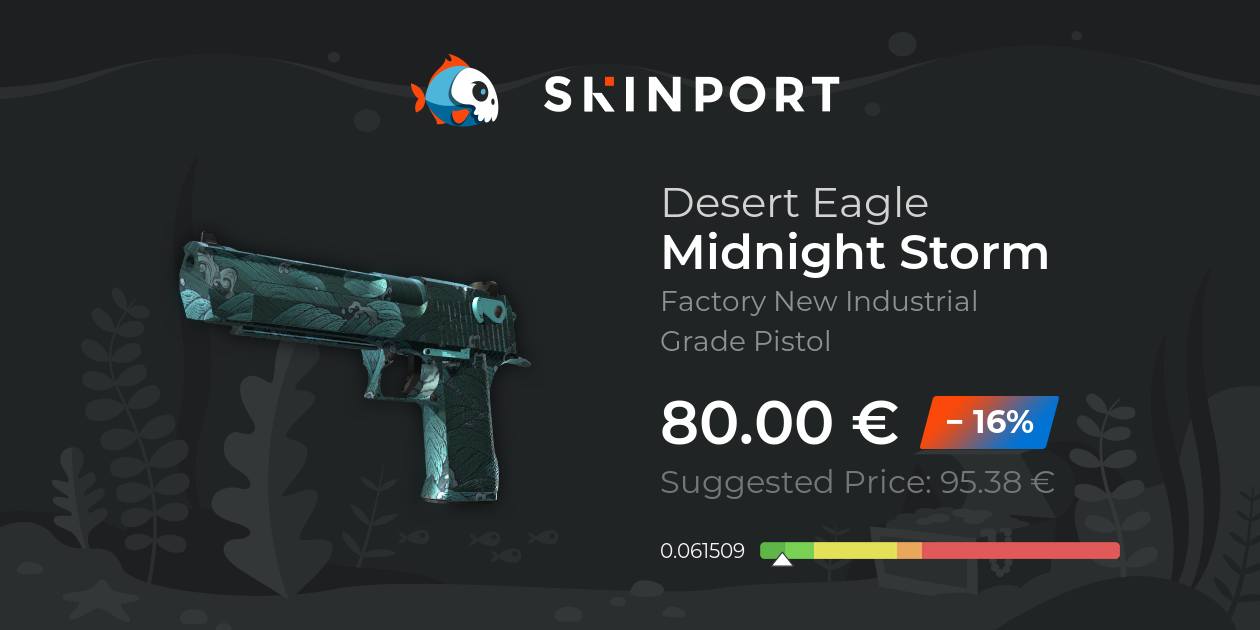 Desert Eagle | Midnight Storm (Factory New) - Counter-Strike 2 - Skinport
