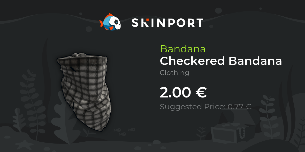 Checkered Bandana - Rust - Skinport