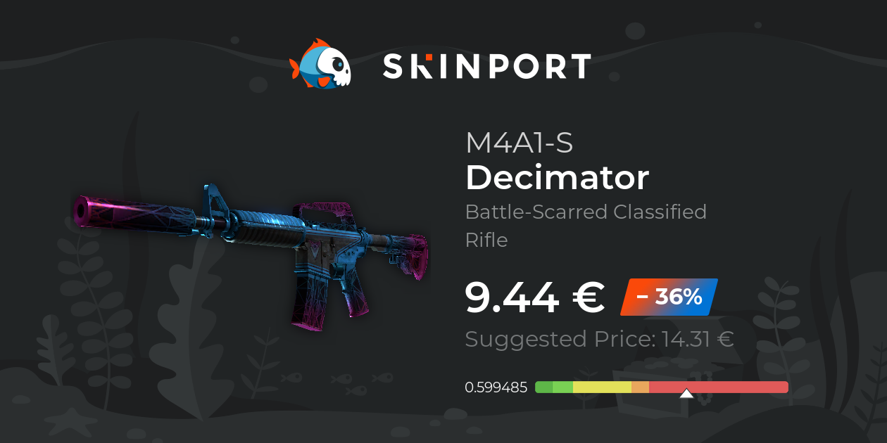 M4A1-S | Decimator (Battle-Scarred) - CS:GO - Skinport