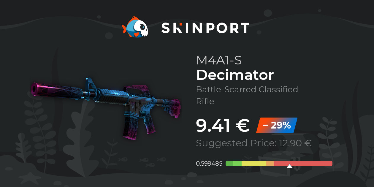 M4A1-S | Decimator (Battle-Scarred) - Counter-Strike 2 - Skinport