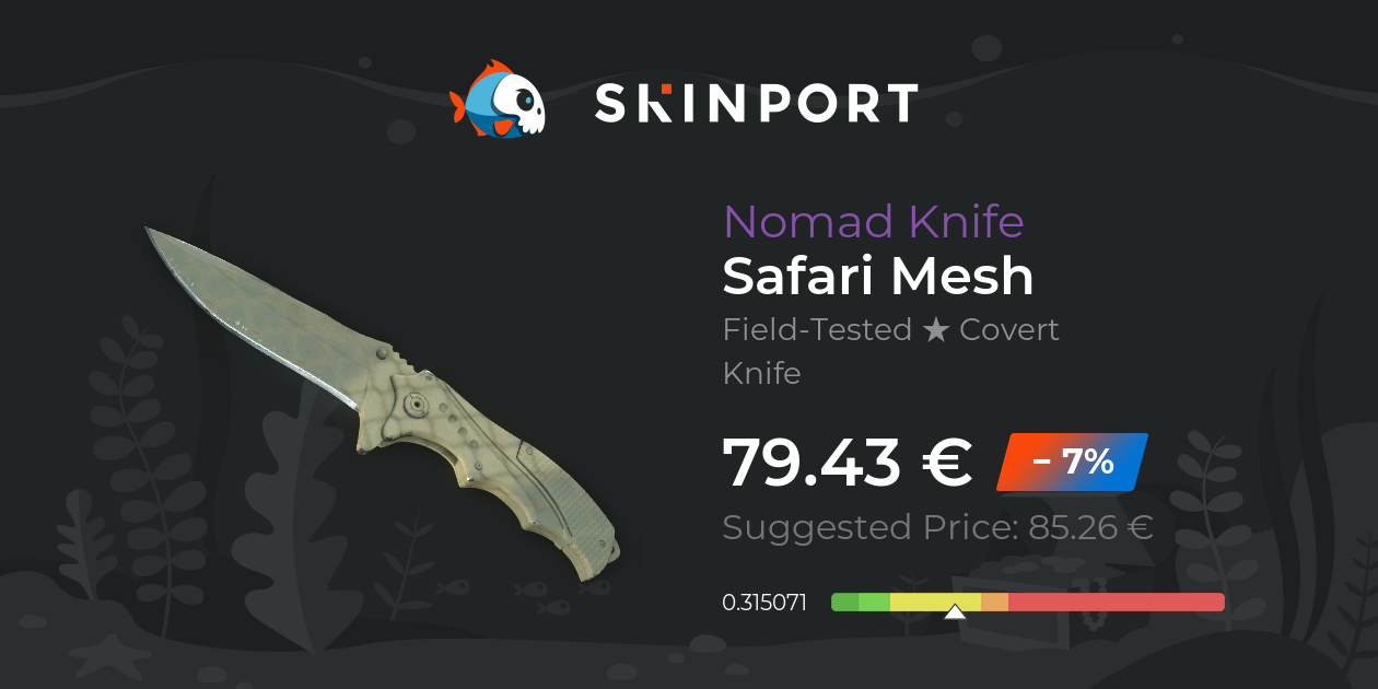 Nomad Knife | Safari Mesh (Field-Tested) - Counter-Strike 2 - Skinport
