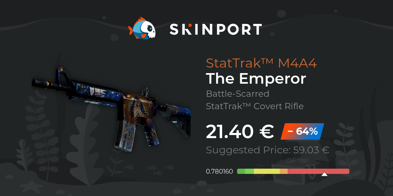 StatTrak™ M4A4 | The Emperor (Battle-Scarred) - Counter-Strike 2 - Skinport