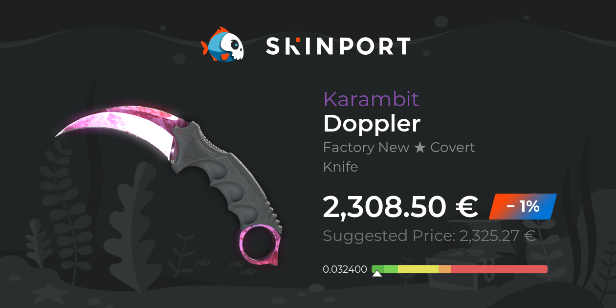 Karambit | Doppler (Factory New) - Counter-Strike 2 - Skinport