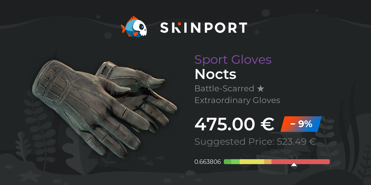 Sport Gloves | Nocts (Battle-Scarred) - Counter-Strike 2 - Skinport
