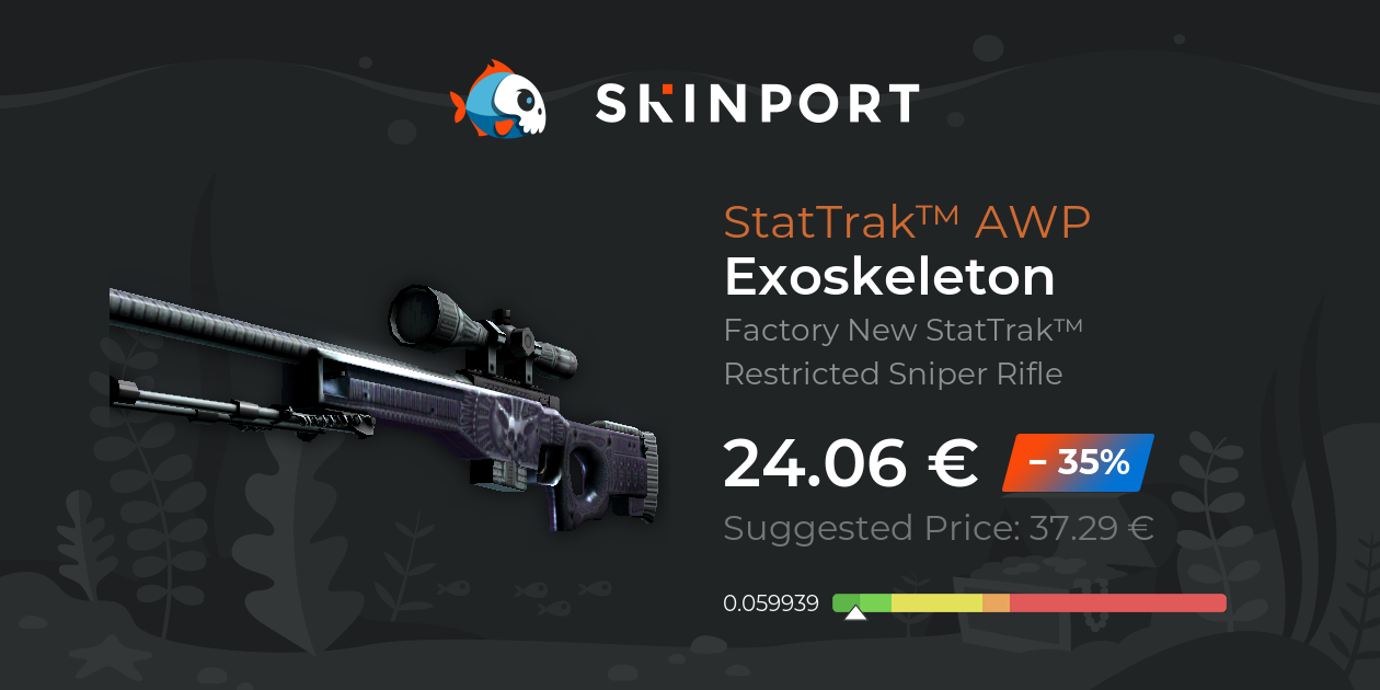 StatTrak™ AWP | Exoskeleton (Factory New) - Counter-Strike 2 - Skinport