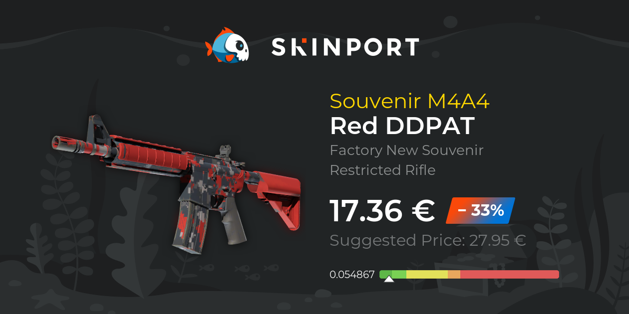 Souvenir M4A4 | Red DDPAT (Factory New) - Counter-Strike 2 - Skinport