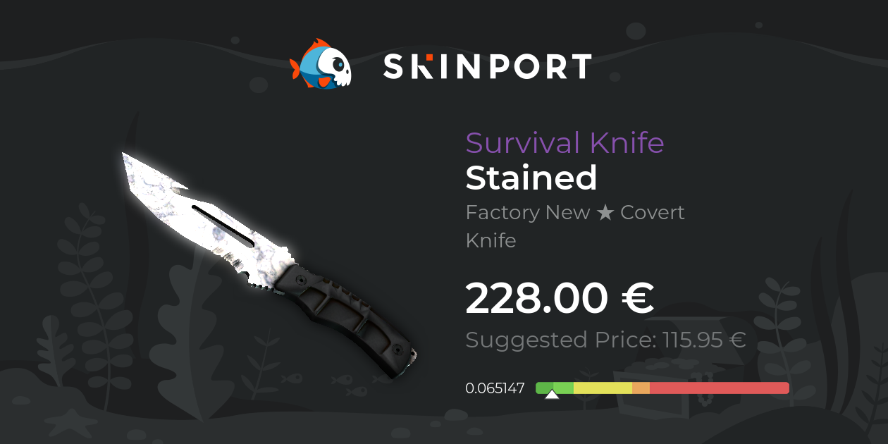 Survival Knife | Stained (Factory New) - CS:GO - Skinport
