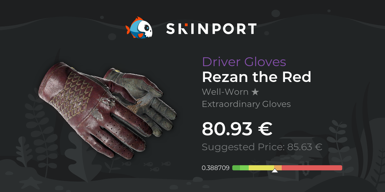 Driver Gloves | Rezan the Red (Well-Worn) - Counter-Strike 2 - Skinport