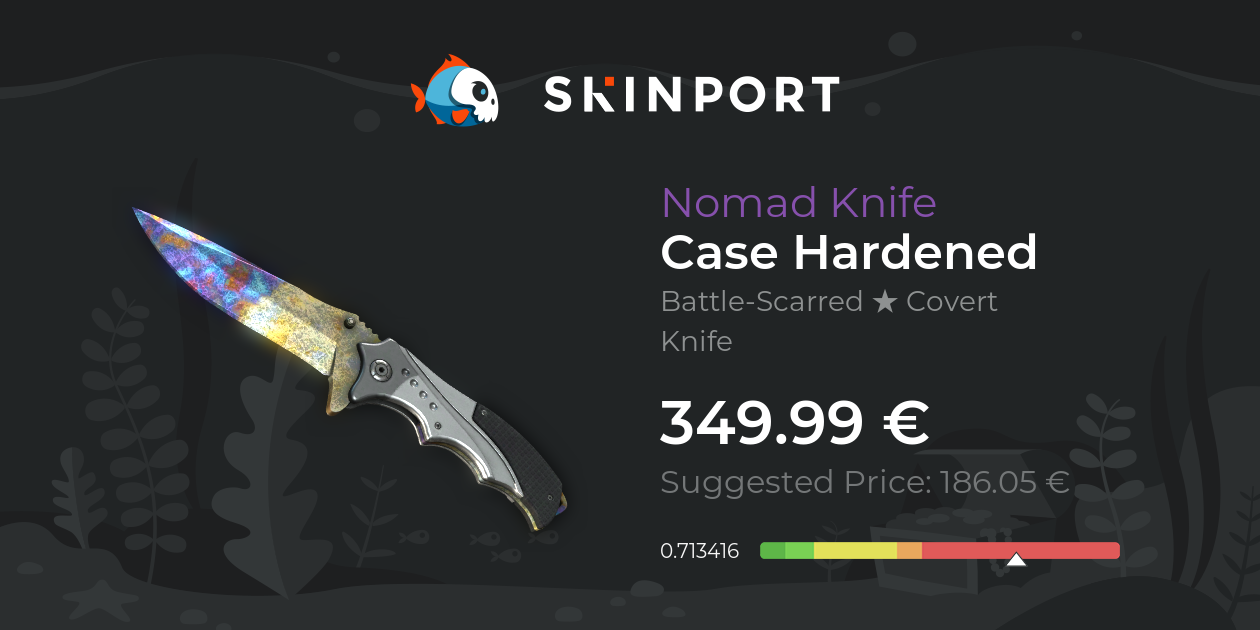 Nomad Knife | Case Hardened (Battle-Scarred) - Counter-Strike 2 - Skinport