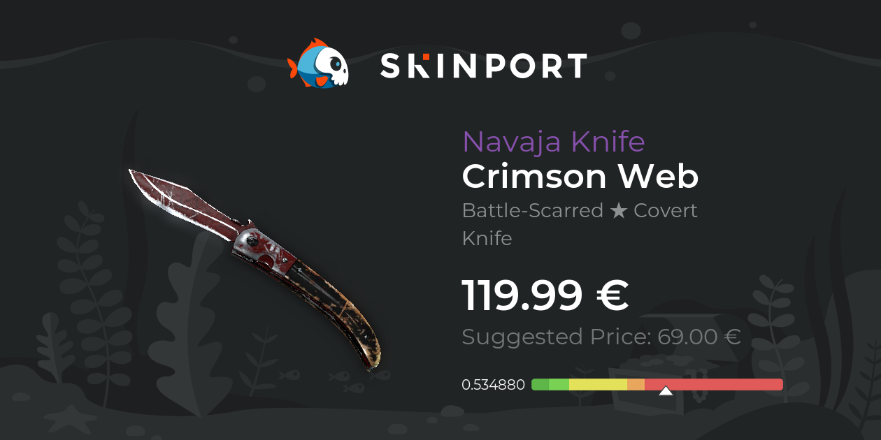 Navaja Knife | Crimson Web (Battle-Scarred) - Counter-Strike 2 - Skinport