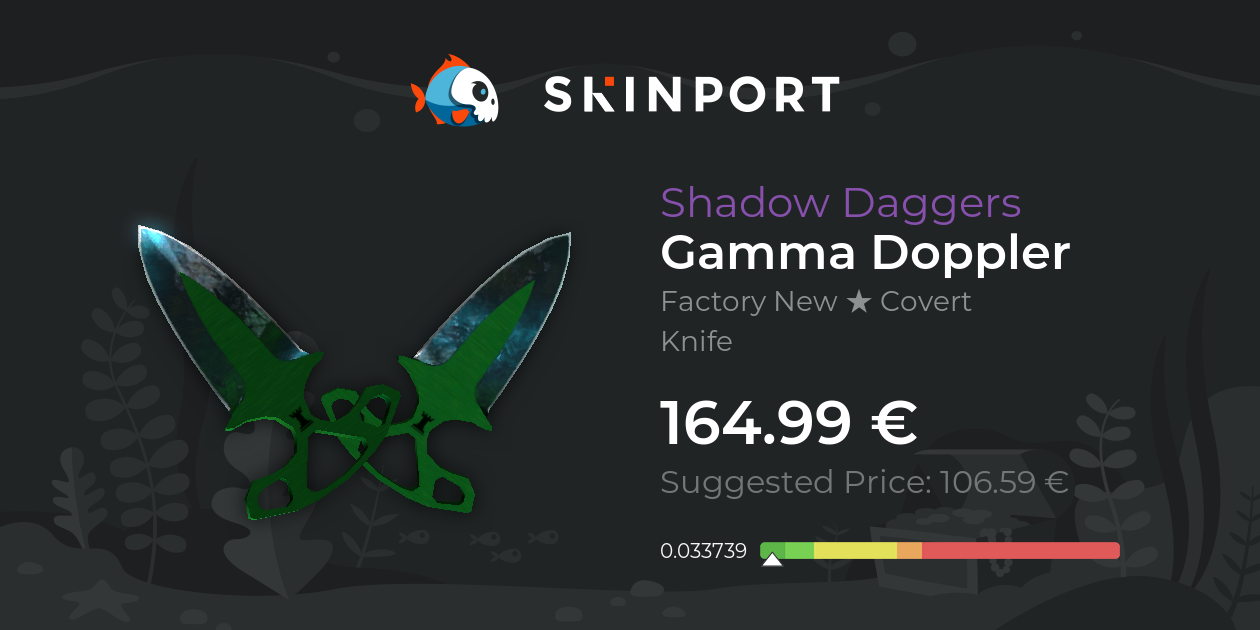 Shadow Daggers | Gamma Doppler (Factory New) - Counter-Strike 2 - Skinport