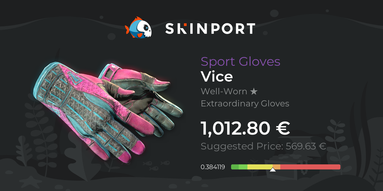 Sport Gloves | Vice (Well-Worn) - Counter-Strike 2 - Skinport