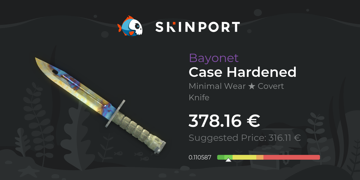 Bayonet | Case Hardened (Minimal Wear) - Counter-Strike 2 - Skinport