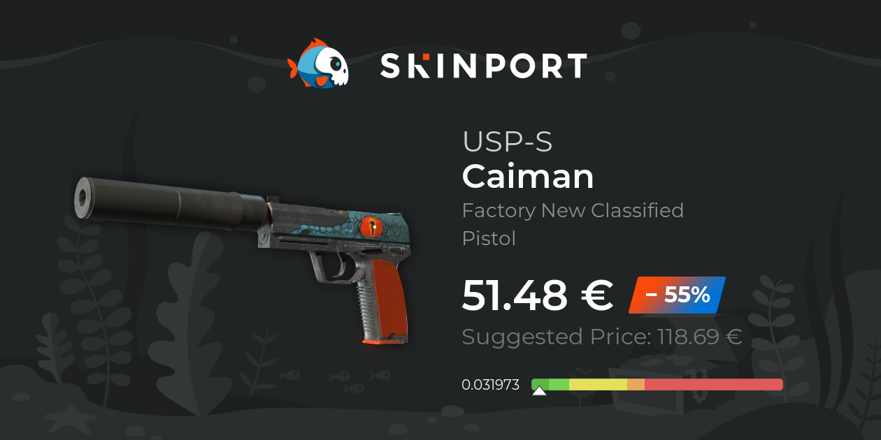 USP 消音版 | 凯门鳄 (崭新出厂) - Counter-Strike 2 - Skinport