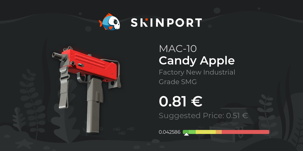 MAC-10 | Candy Apple (Factory New) - Counter-Strike 2 - Skinport