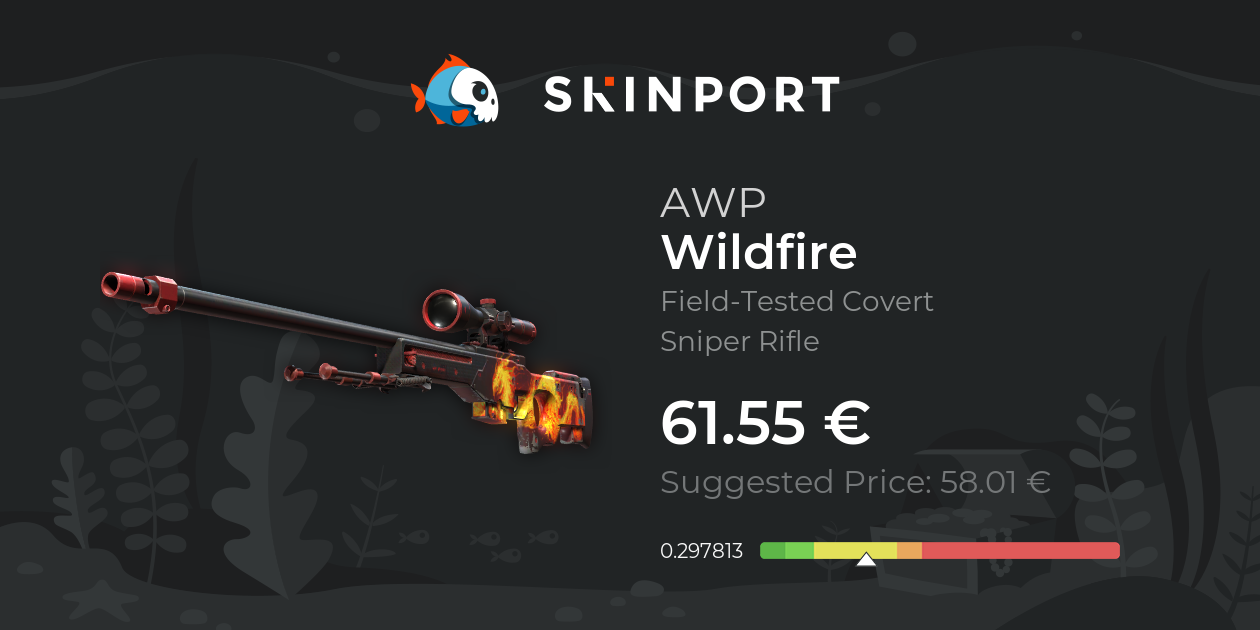 AWP | Wildfire (Field-Tested) - Counter-Strike 2 - Skinport