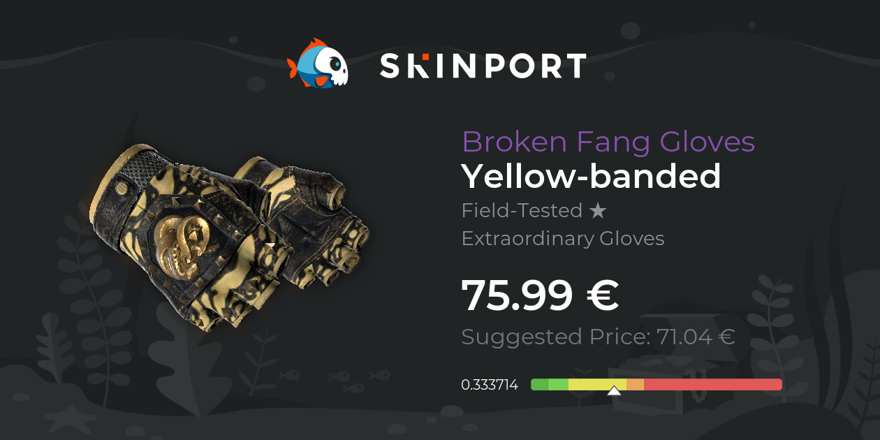 Broken Fang Gloves | Yellow-banded (Field-Tested) - CS2 - Skinport