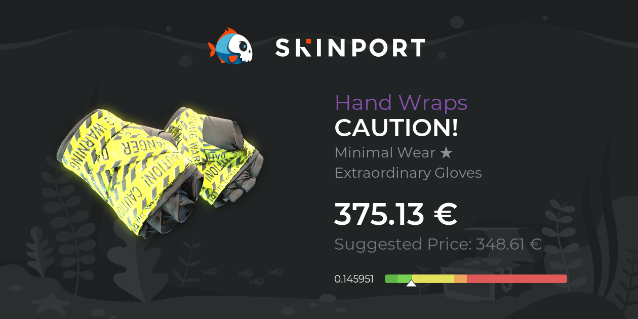 Hand Wraps | CAUTION! (Minimal Wear) - Counter-Strike 2 - Skinport