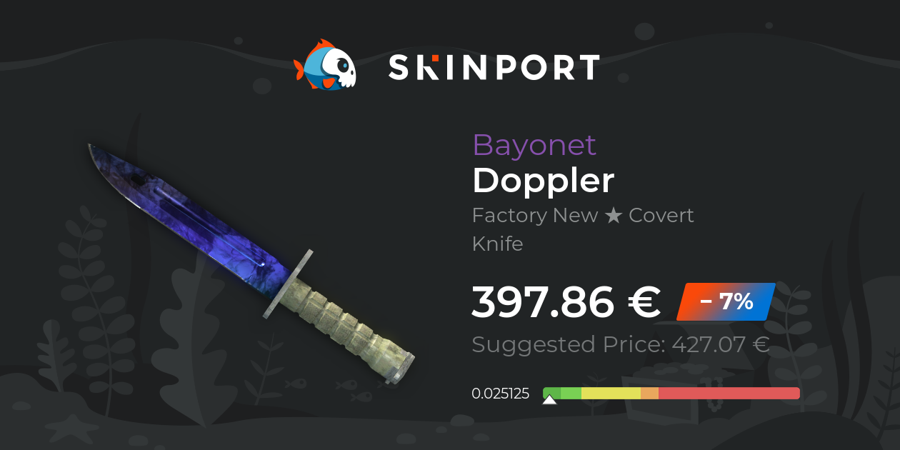 Bayonet | Doppler (Factory New) - Counter-Strike 2 - Skinport