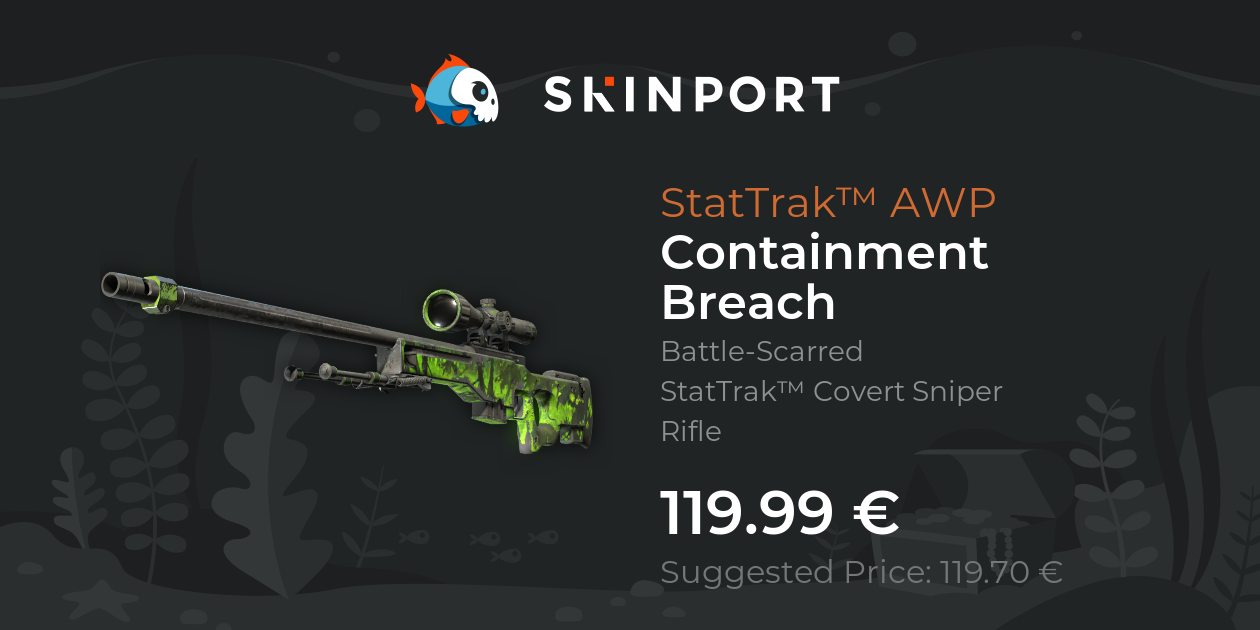 StatTrak™ AWP | Containment Breach (Battle-Scarred) - Counter-Strike 2 ...