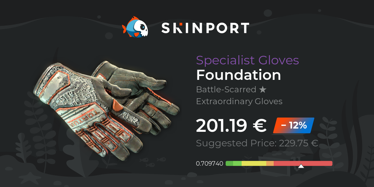 Specialist Gloves | Foundation (Battle-Scarred) - Counter-Strike 2 - Skinport
