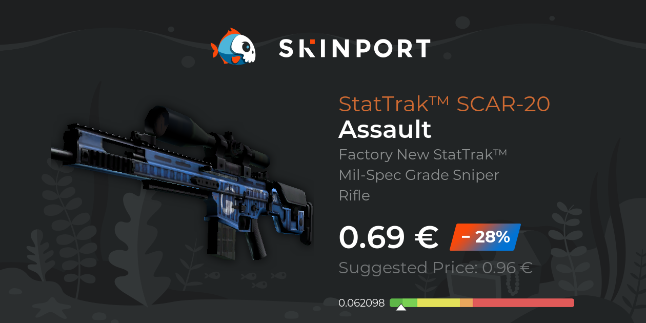StatTrak™ SCAR-20 | Assault (Factory New) - Counter-Strike 2 - Skinport