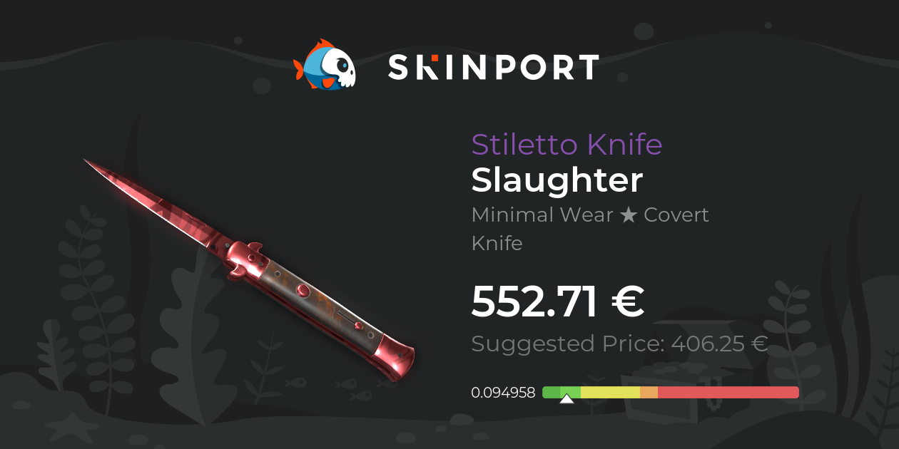 Stiletto Knife | Slaughter (Minimal Wear) - Counter-Strike 2 - Skinport