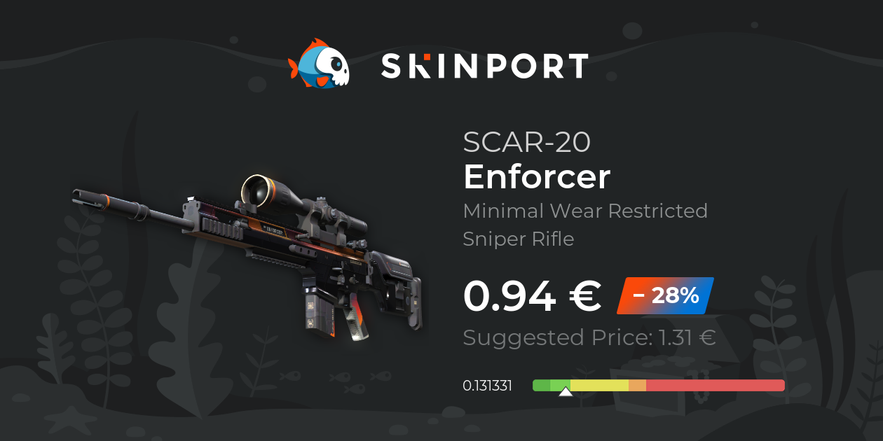 SCAR-20 | Enforcer (Minimal Wear) - Counter-Strike 2 - Skinport
