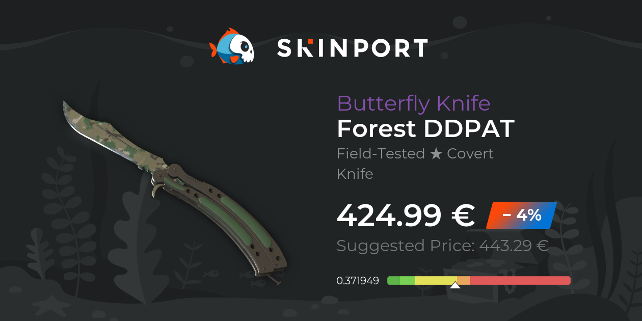 Butterfly Knife | Forest DDPAT (Field-Tested) - Counter-Strike 2 - Skinport