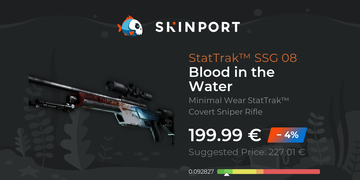 StatTrak™ SSG 08 | Blood in the Water (Minimal Wear) - Counter-Strike 2 ...