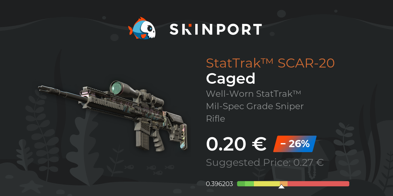 StatTrak™ SCAR-20 | Caged (Eskimiş) - Counter-Strike 2 - Skinport