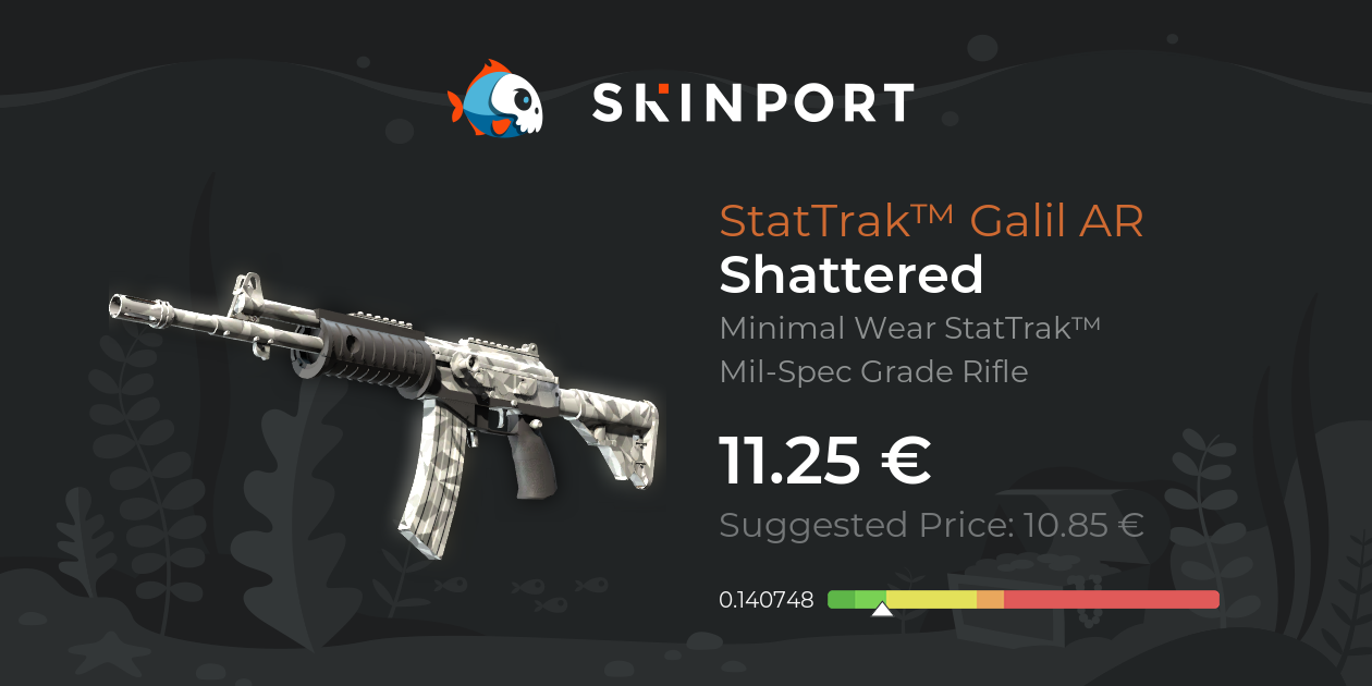 StatTrak™ Galil AR | Shattered (Minimal Wear) - Counter-Strike 2 - Skinport