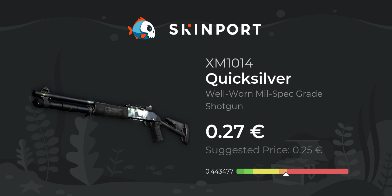 XM1014 | Quicksilver (Well-Worn) - Counter-Strike 2 - Skinport