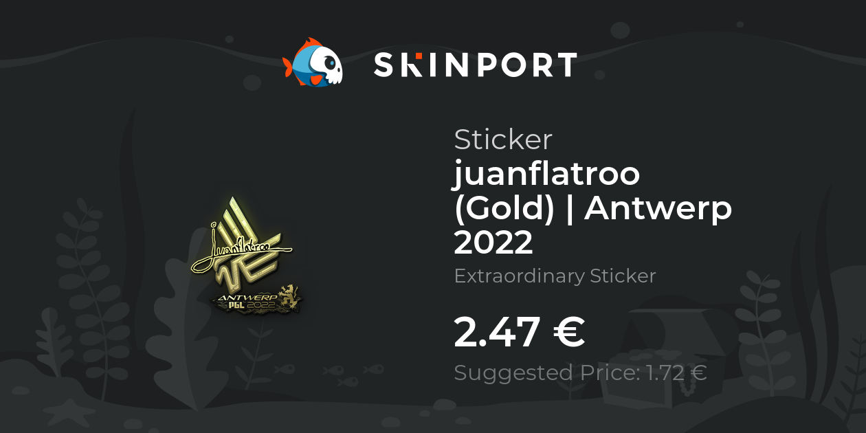 Sticker | juanflatroo (Gold) | Antwerp 2022 - Counter-Strike 2 - Skinport