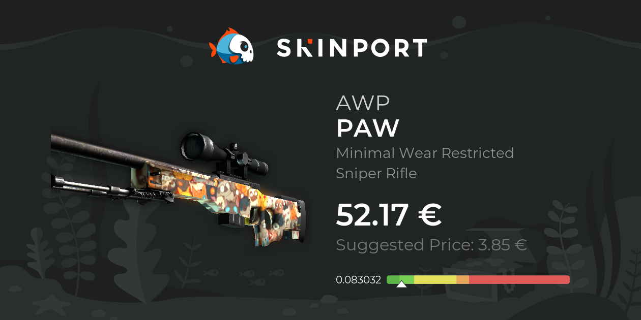 AWP | PAW (Minimal Wear) - CS2 - Skinport