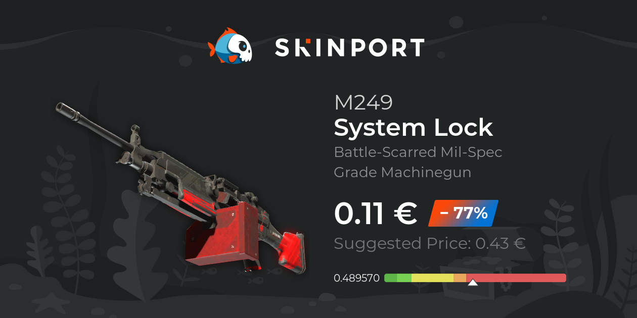 M249 | System Lock (Battle-Scarred) - Counter-Strike 2 - Skinport