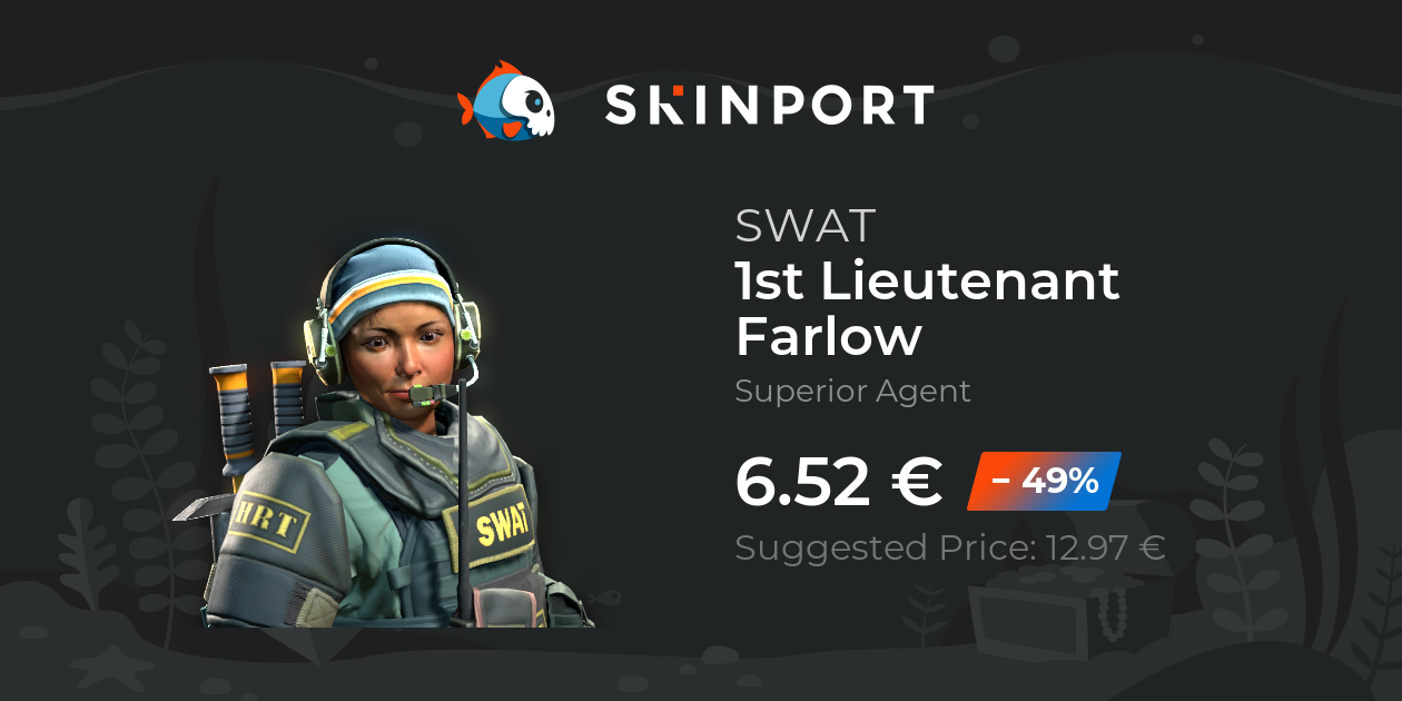 1st Lieutenant Farlow | SWAT - Counter-Strike 2 - Skinport