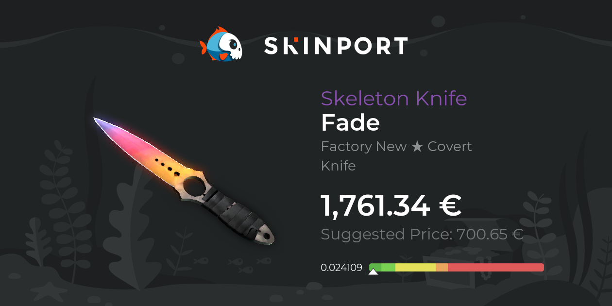 Skeleton Knife | Fade (Factory New) - CS2 - Skinport