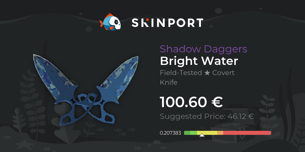 Shadow Daggers | Bright Water (Field-Tested) - Counter-Strike 2 - Skinport