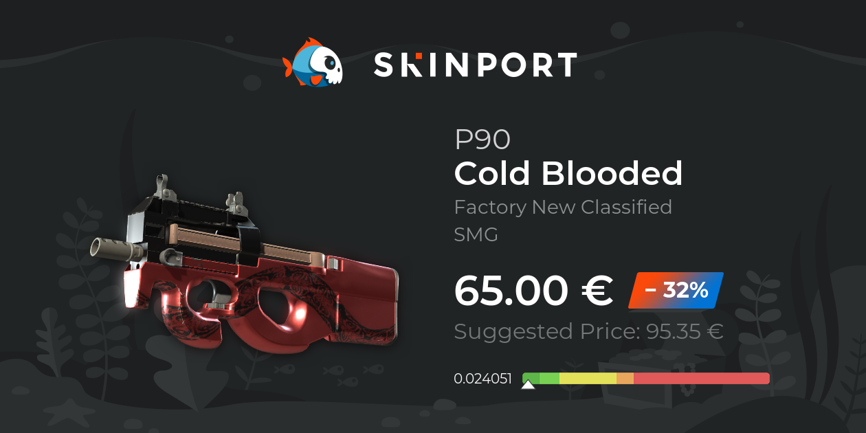 P90 | Cold Blooded (Factory New) - Counter-Strike 2 - Skinport