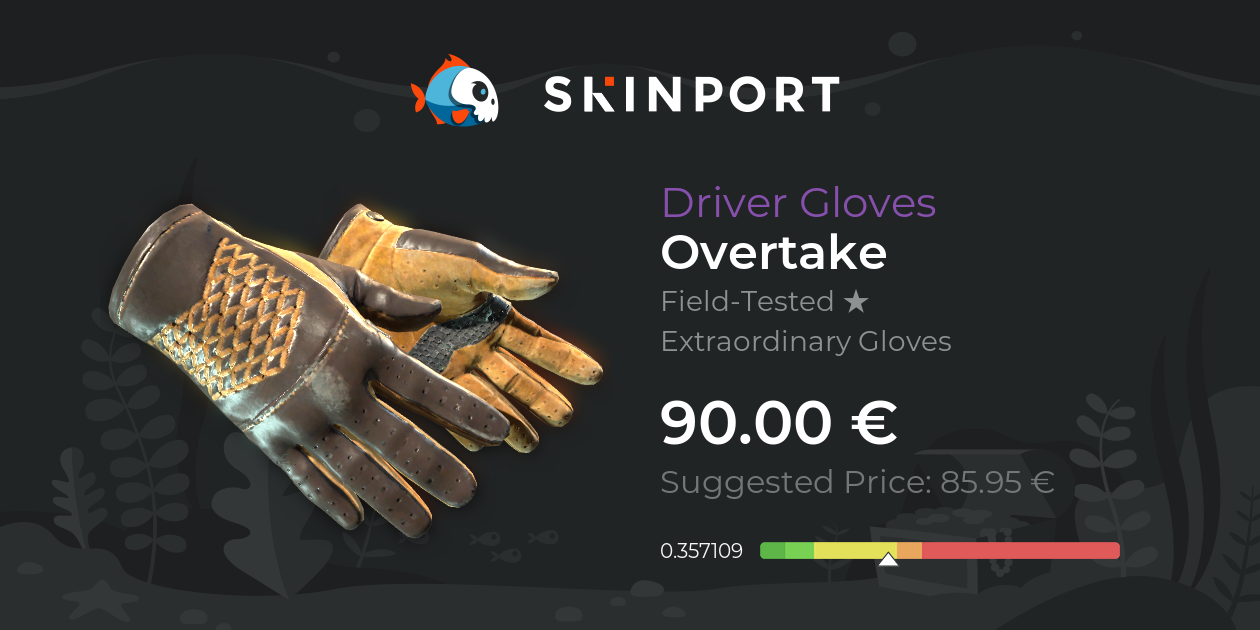 Driver Gloves | Overtake (Field-Tested) - Counter-Strike 2 - Skinport