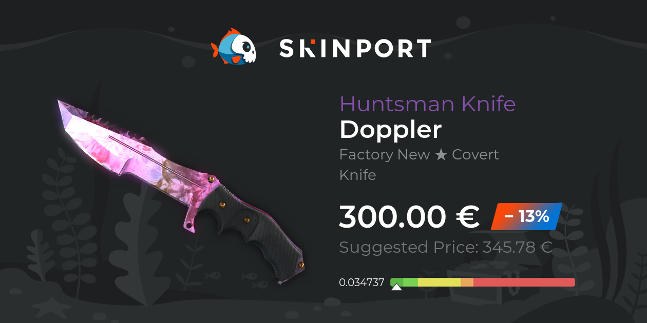 Huntsman Knife | Doppler (Factory New) - Counter-Strike 2 - Skinport