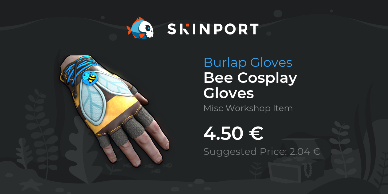 Bee Cosplay Gloves - Rust - Skinport