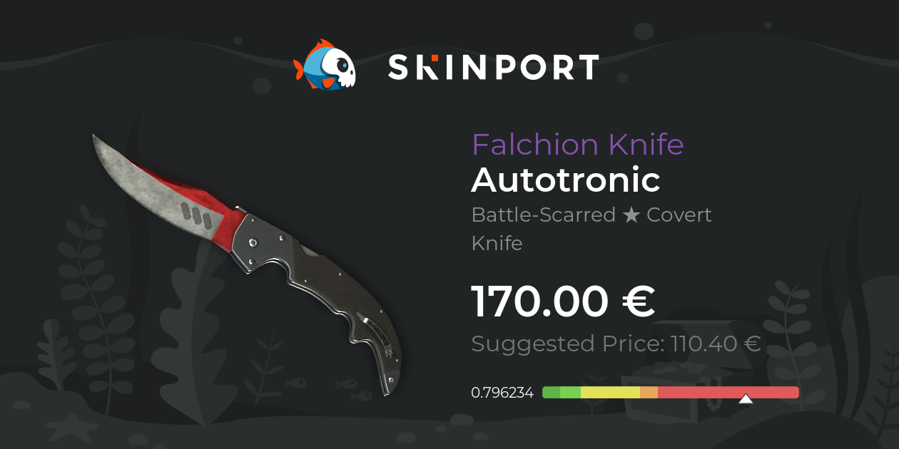 Falchion Knife | Autotronic (Battle-Scarred) - Counter-Strike 2 - Skinport