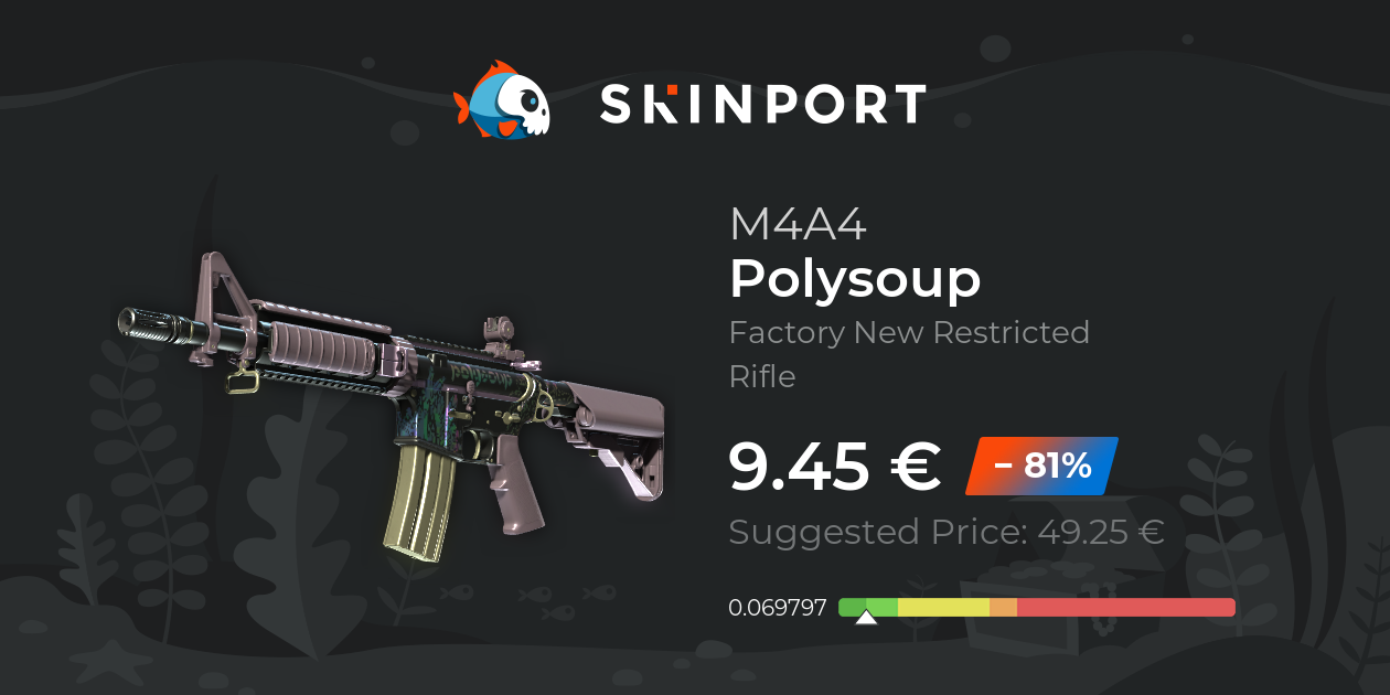 M4A4 | Polysoup (Factory New) - Counter-Strike 2 - Skinport